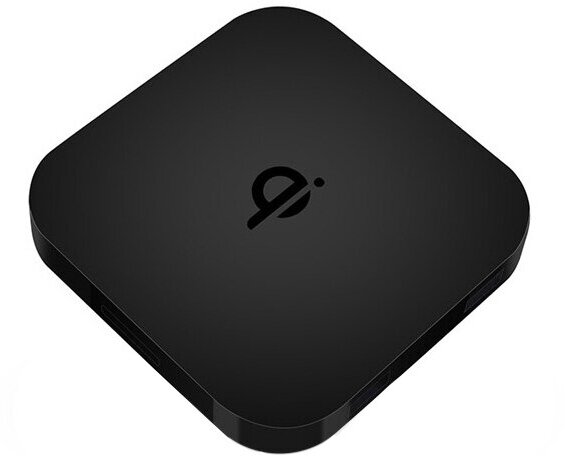 Беспроводное зарядное устройство MyPads нового стандарта A130365 для мобильного телефона с поддержкой беспроводной зарядки и 2 USB выходами (Черный)