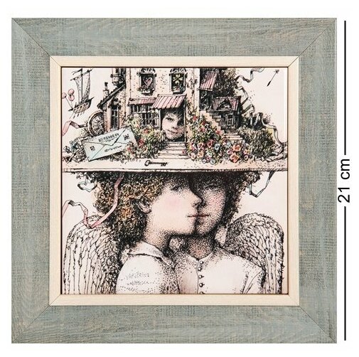 Панно керамическое В ожидании маленького чуда 15х15 ANG-1361 113-505062