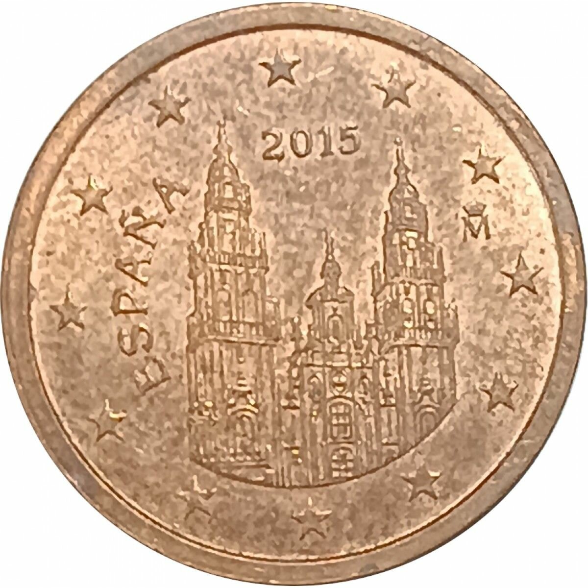 2 евроцента 2015 Испания из оборота