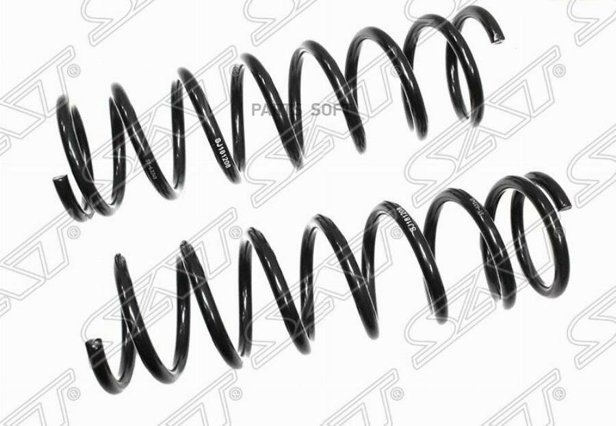 Пружина подвески Subaru Forester 07-13 (Сзади/ Комплект) SAT ST-63348 | цена за 1 шт