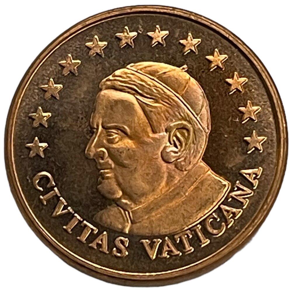 Ватикан 5 евроцентов 2005 г. (Карта Европы) Specimen (Проба) (Proof) (Лот №2)