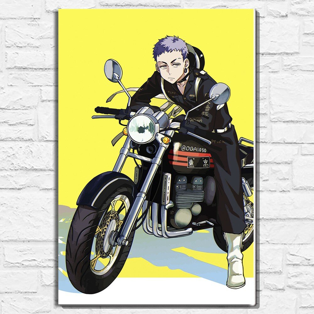 Картина по номерам на холсте аниме Токийские мстители (Tokyo Revengers) - 15006 В 60x40