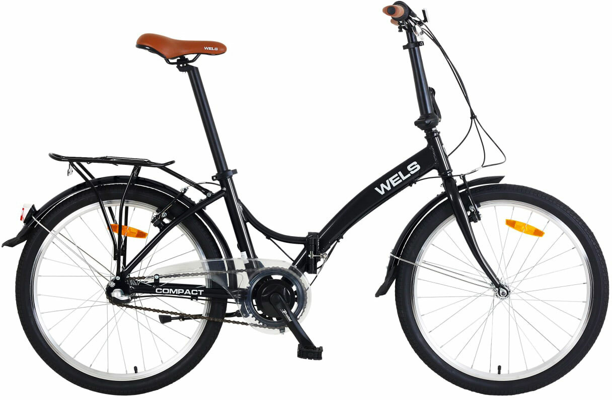 Велосипед WELS Compact Nexus 24-3 2,0 (требует финальной сборки), Цвет черный