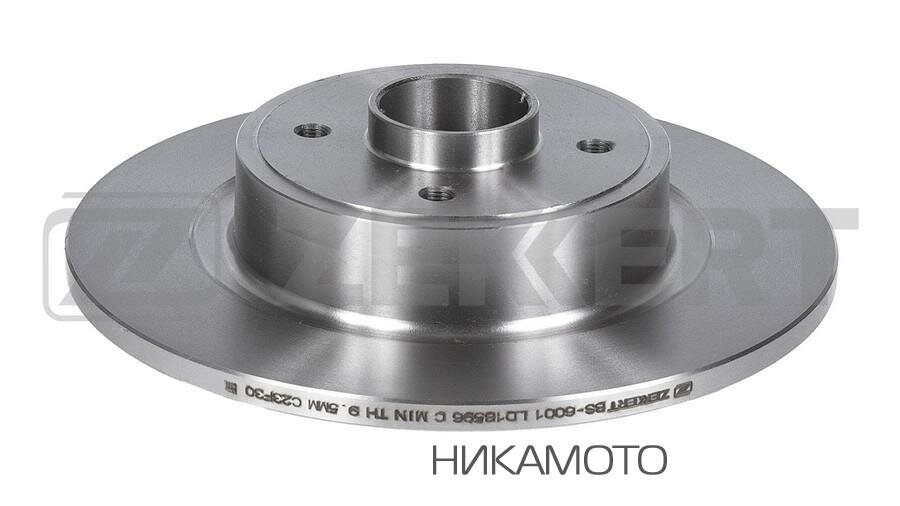 ZEKKERT BS-6001 Диск торм. задн. Renault Scenic II 04- (без подшипника без ABS)