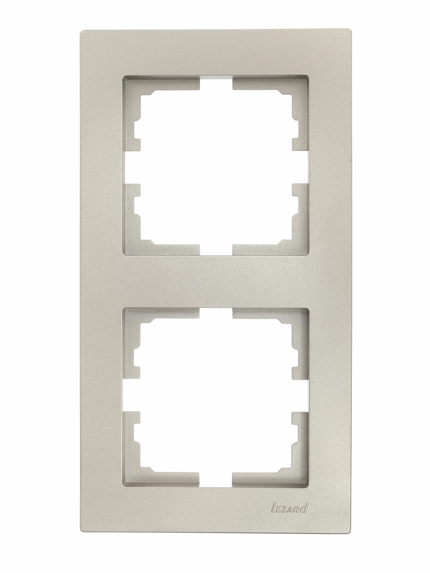 Рамка 2-ая вертикальная б/вст VESNA титан