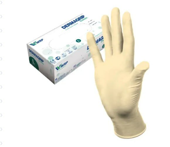 Перчатки DERMAGRIP ЛАТ CLASSIC см/нест неопуд (пара) L №50