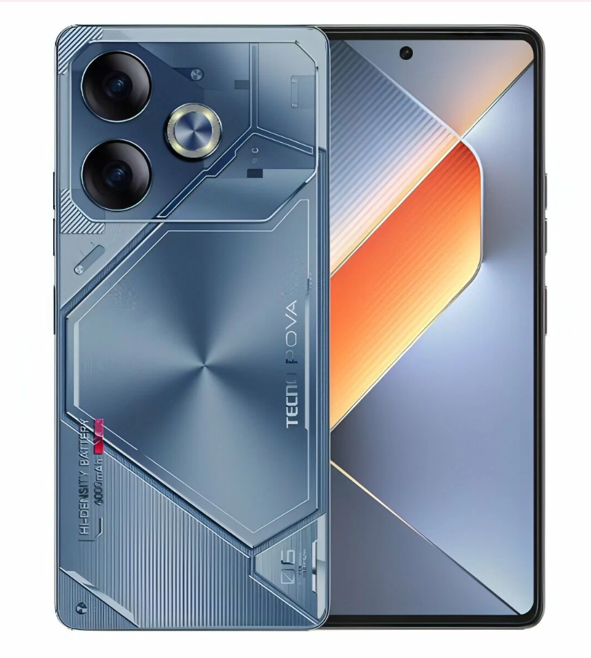 Смартфон TECNO Pova 6 12/256 ГБ Global для РФ, Dual nano SIM, Blue Star