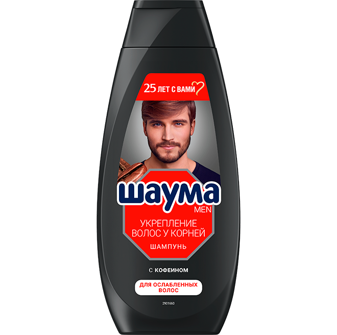 Набор из 3 штук Шампунь против перхоти Schauma Сила Кофеина 380мл