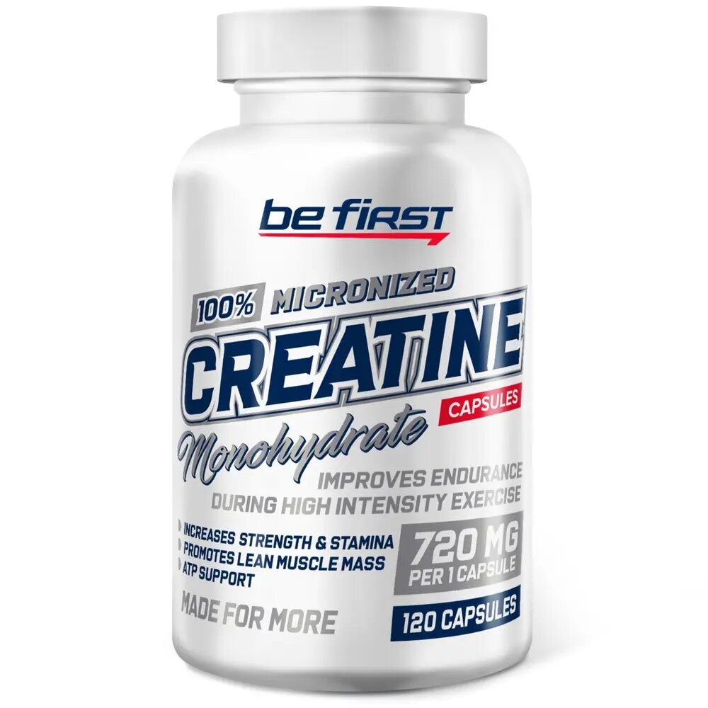 Креатин моногидрат в капсулах Be First Creatine Monohydrate 120 капсул