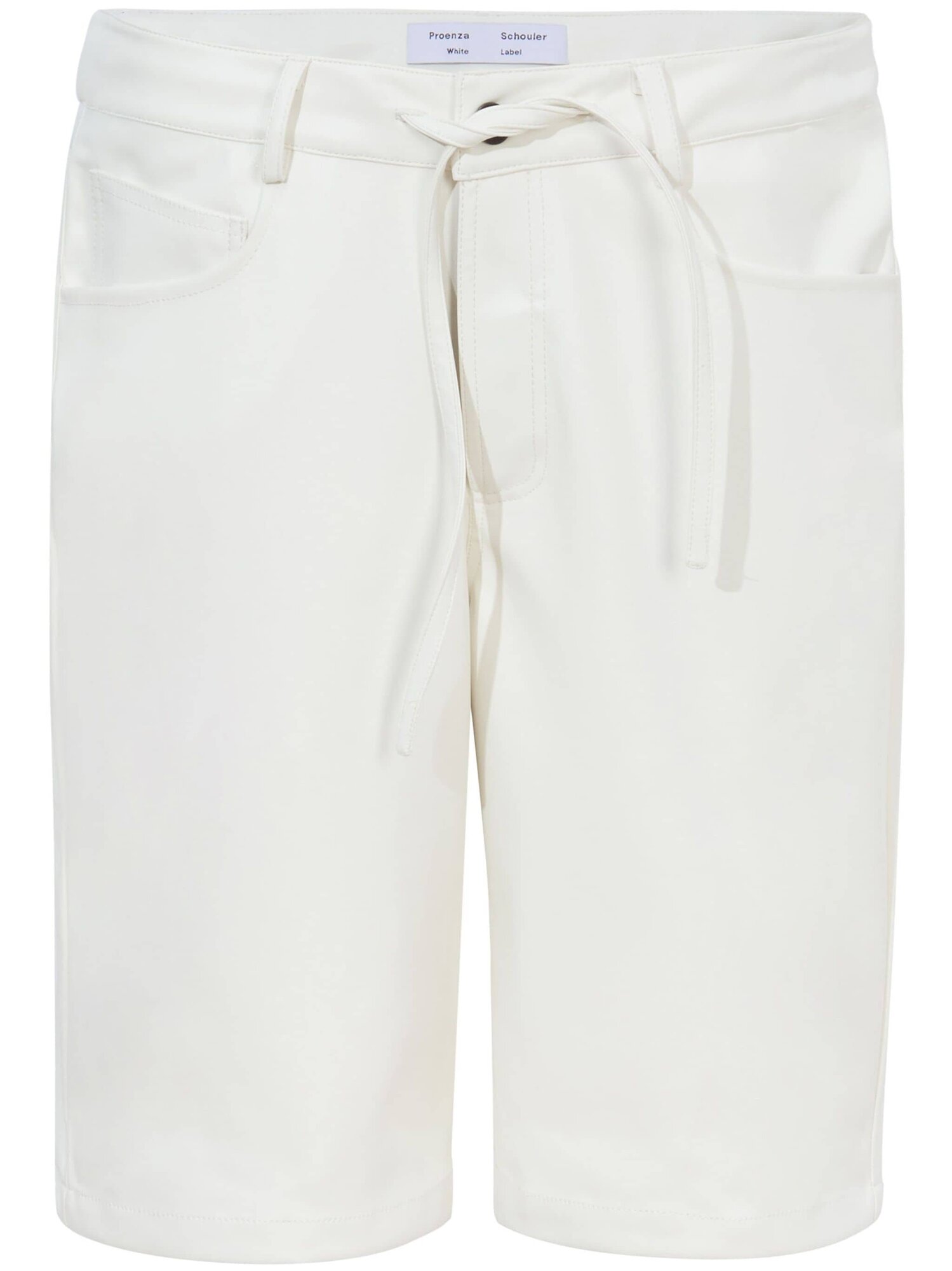 Шорты Faux-leather knee-length shorts