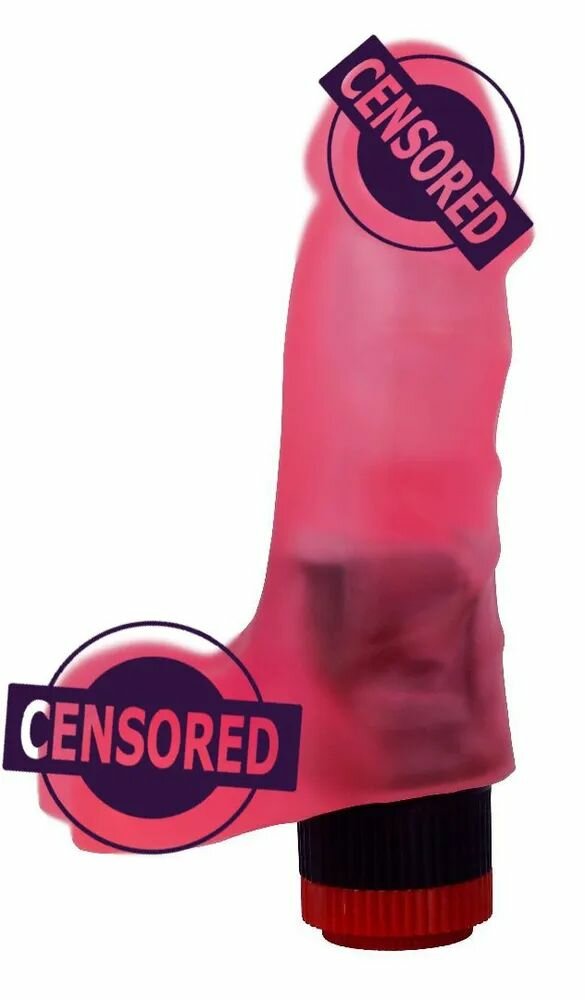 Розовый гелевый вибратор-реалистик, поливинилхлорид, 16.5 см.