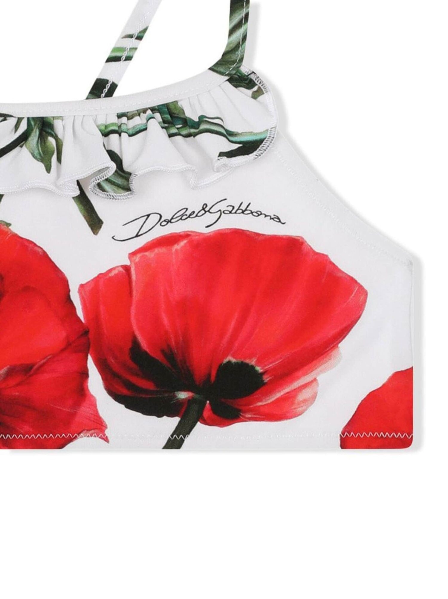 Купальник DOLCE & GABBANA, размер 14 лет, бежевый/белый — фото 1