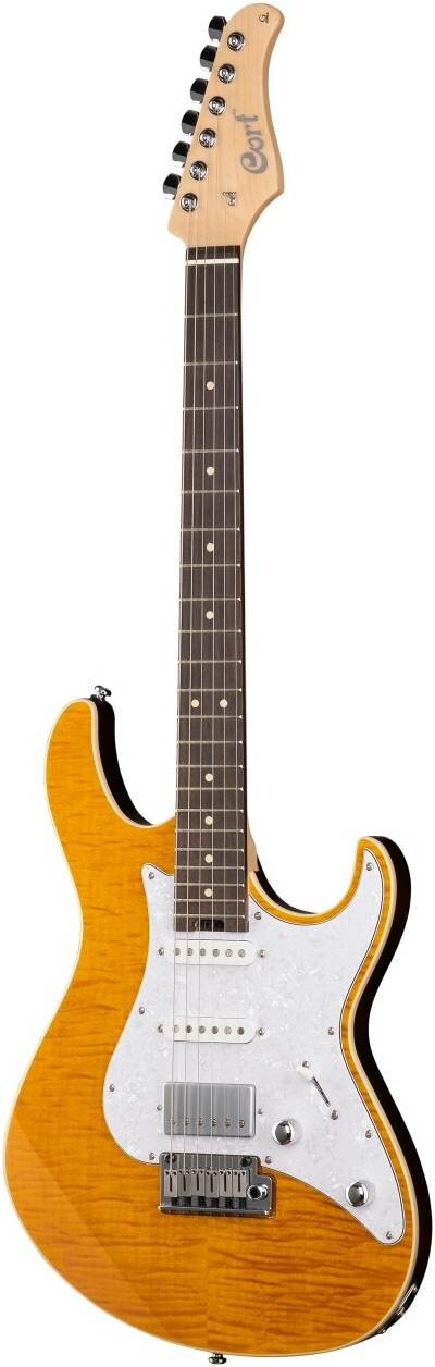 CORT G280-Select-AM G Series Электрогитара, желтая, Cort