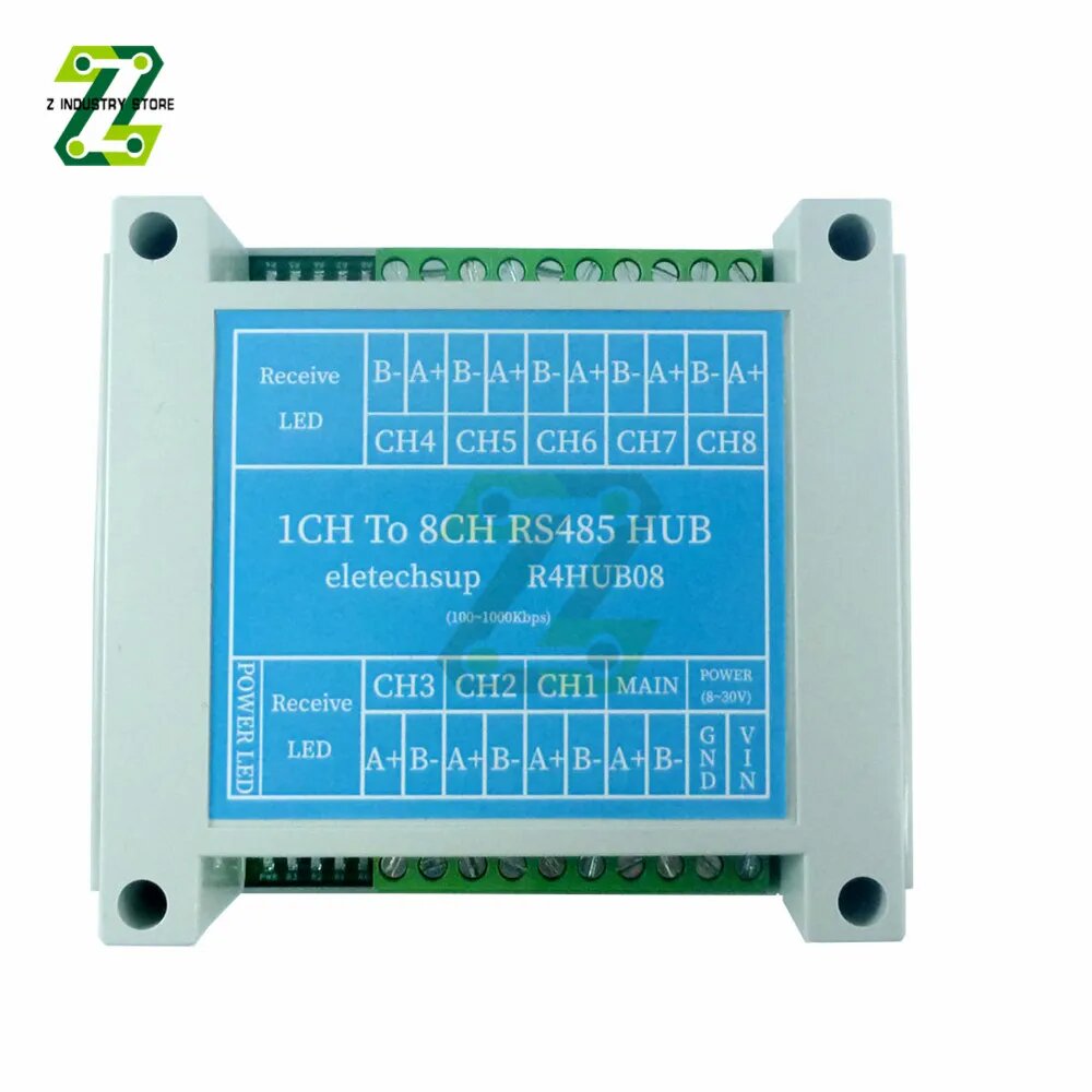 Aideepen RS485 концентратор 8 каналов