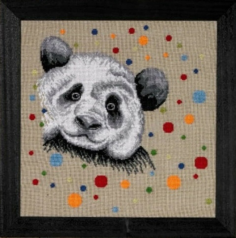 Набор для вышивания Permin #83-9404 The cat (Кошка), Счетный крест, 60 x 60 см