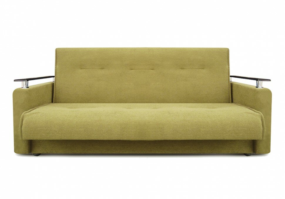 Прямой диван Астра (Милан) Люкс Бежевый Микровелюр, книжка, 215х95х90 см, с ящиком для белья