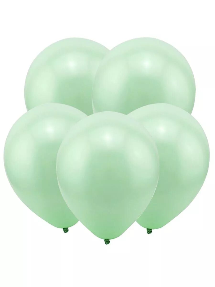 Мятный, Пастель / Mint Green, латексный шар (5"/12,5 см ) 100 шт. / Веселуха, Турция