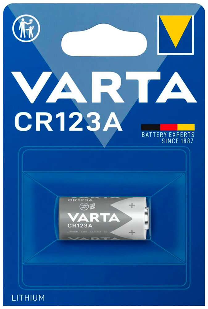 Батарейка Varta Professional CR123A BL1 Lithium 3V (6205)
