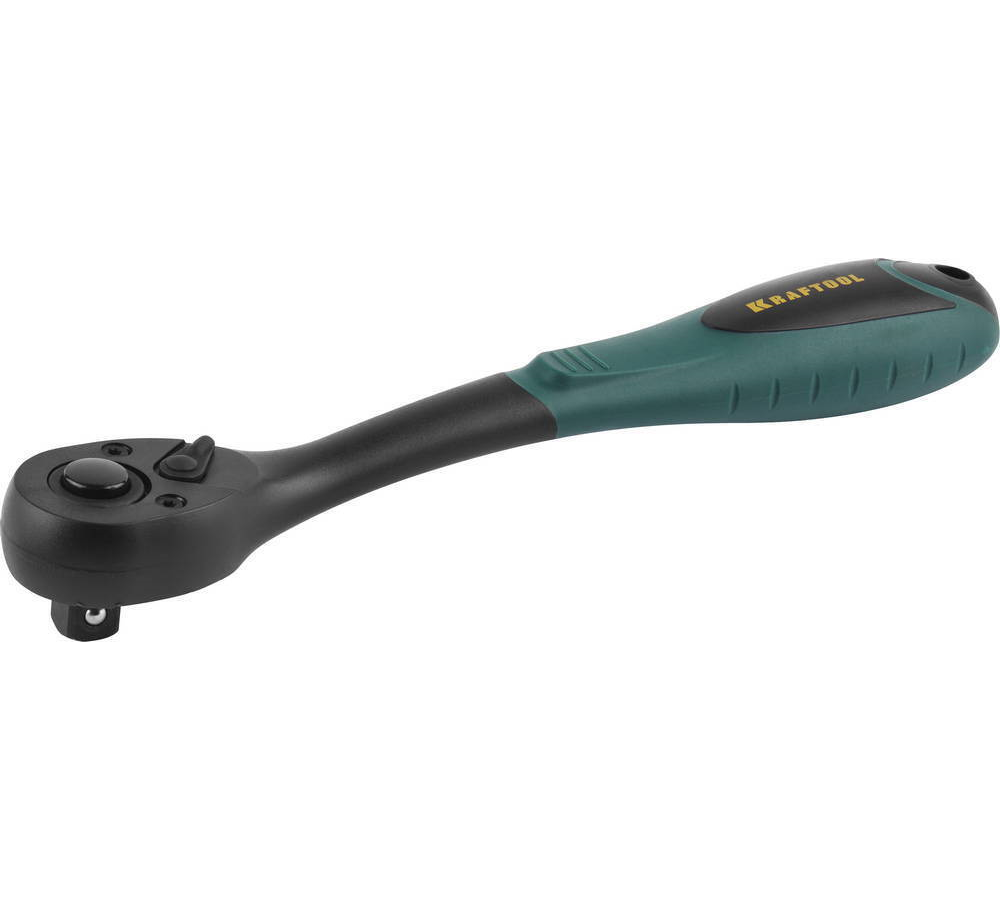 KRAFTOOL 1/2″, 72 зубца, пластиковое покрытие, трещотка для торцовых головок (27796-1/2)