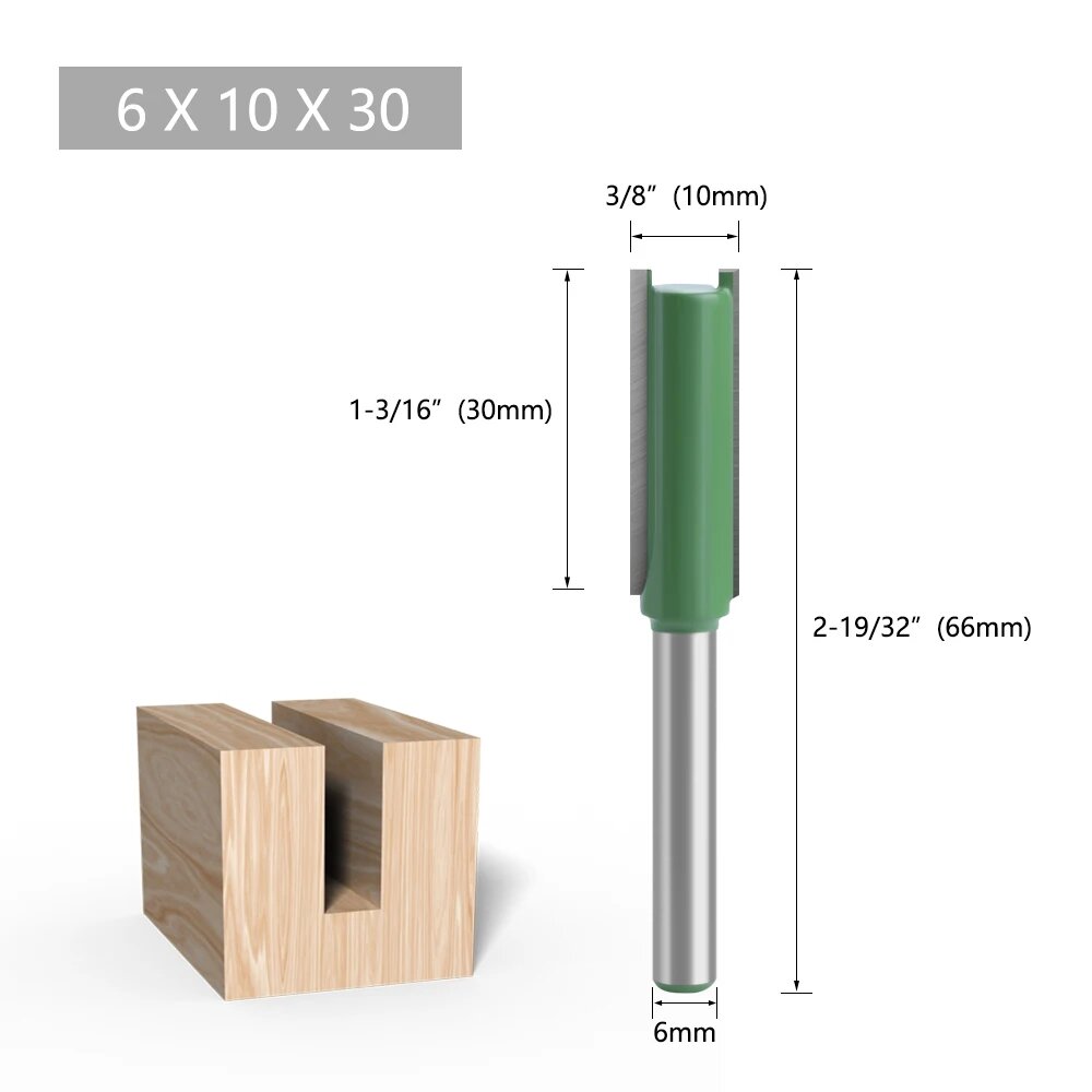 LAVIE Фреза для дерева 6x10x30mm, 6 мм