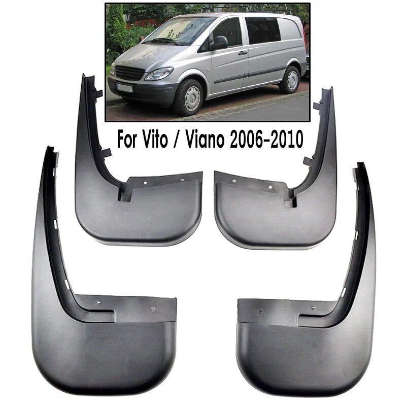 Для Mercedes Benz V-Class Vito W447 Viano W639 Брызговики V250 Автомобильные Брызговики Vito Брызговики 2006-2019 Metris брызговики W639 06-10