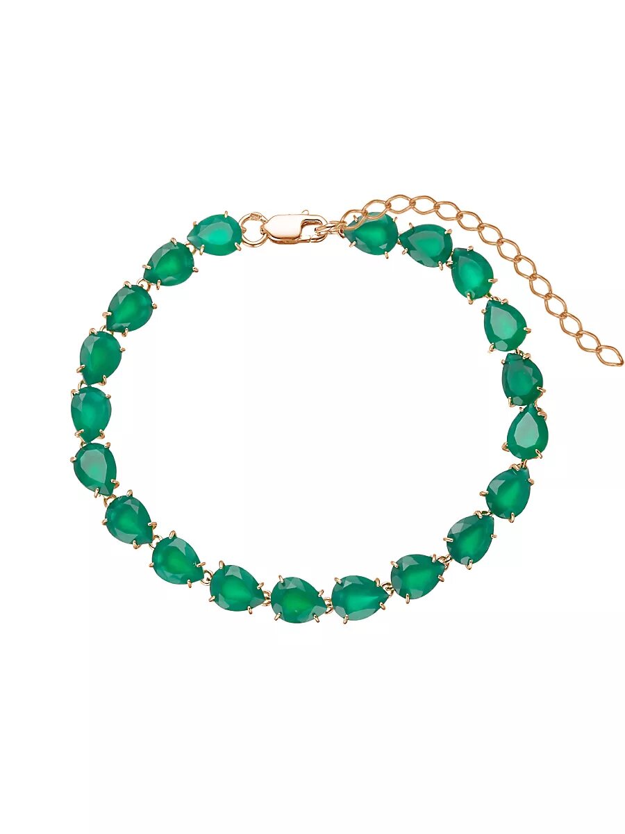 Браслет, красное золото, 585 проба, бриллиант, агат