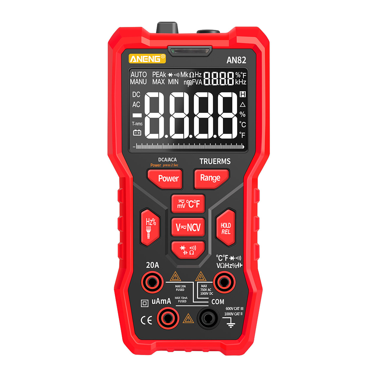 ANENG AN82 9999 отсчетов VA Экран Автоматический высокоточный цифровой мультиметр
