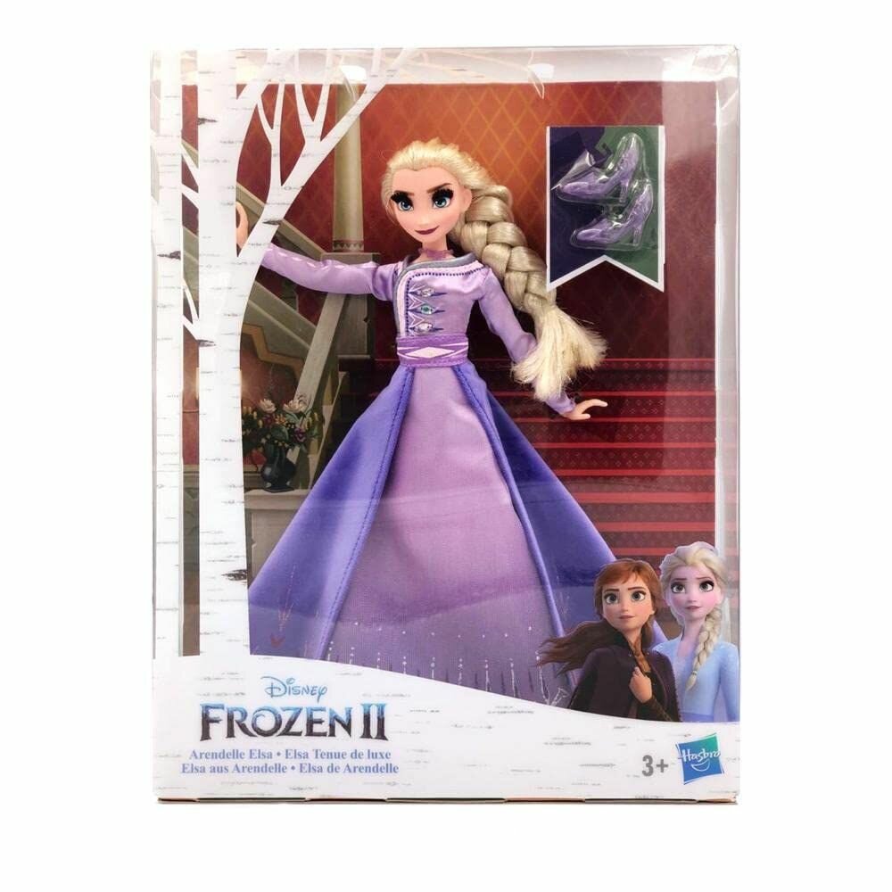 Hasbro Disney Frozen 2 Arendelle Elsa Fashion Doll Замороженный Дисней Модная кукла, с удлиненными золотойволосами, Игрушка для детей от 3 лет