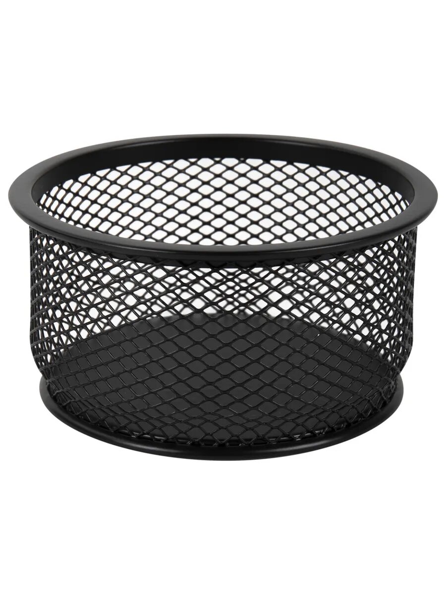 Подставка-органайзер BRAUBERG "Germanium", металлическая, круглое основание, 50х95 мм, черная