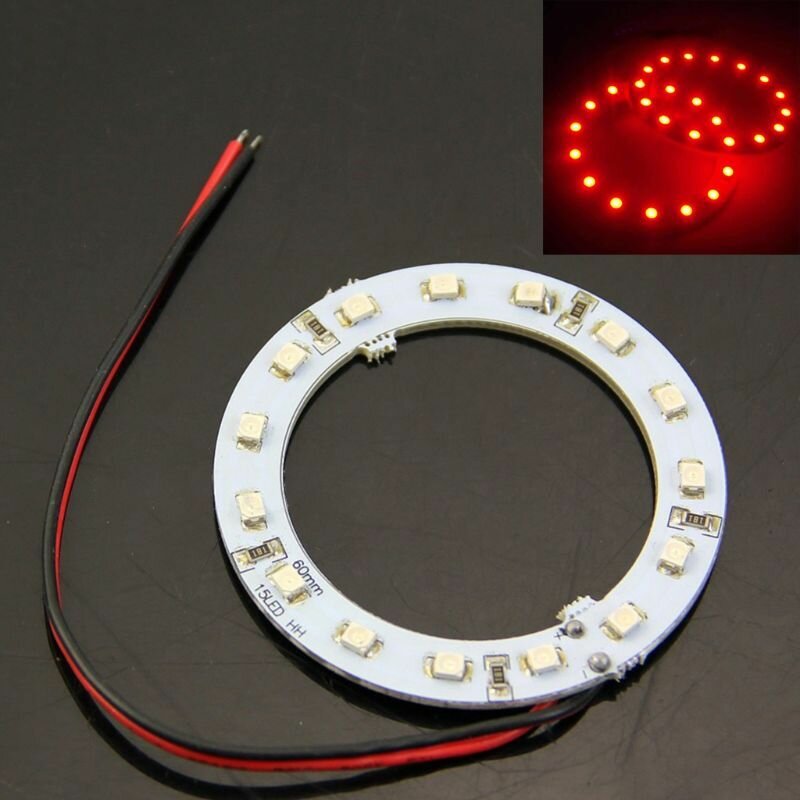 15LED angel eye circle-красный свет диаметром 60 мм
