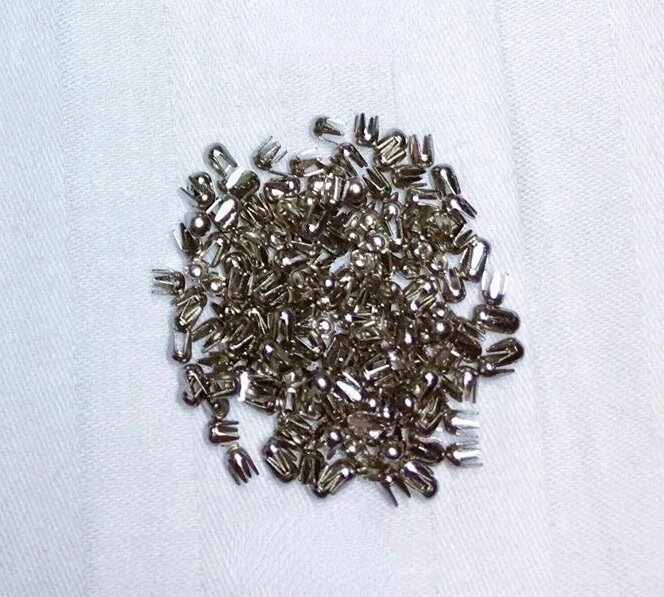 Мини-заклепки для кукольной одежды 100 шт Серебряный, silver