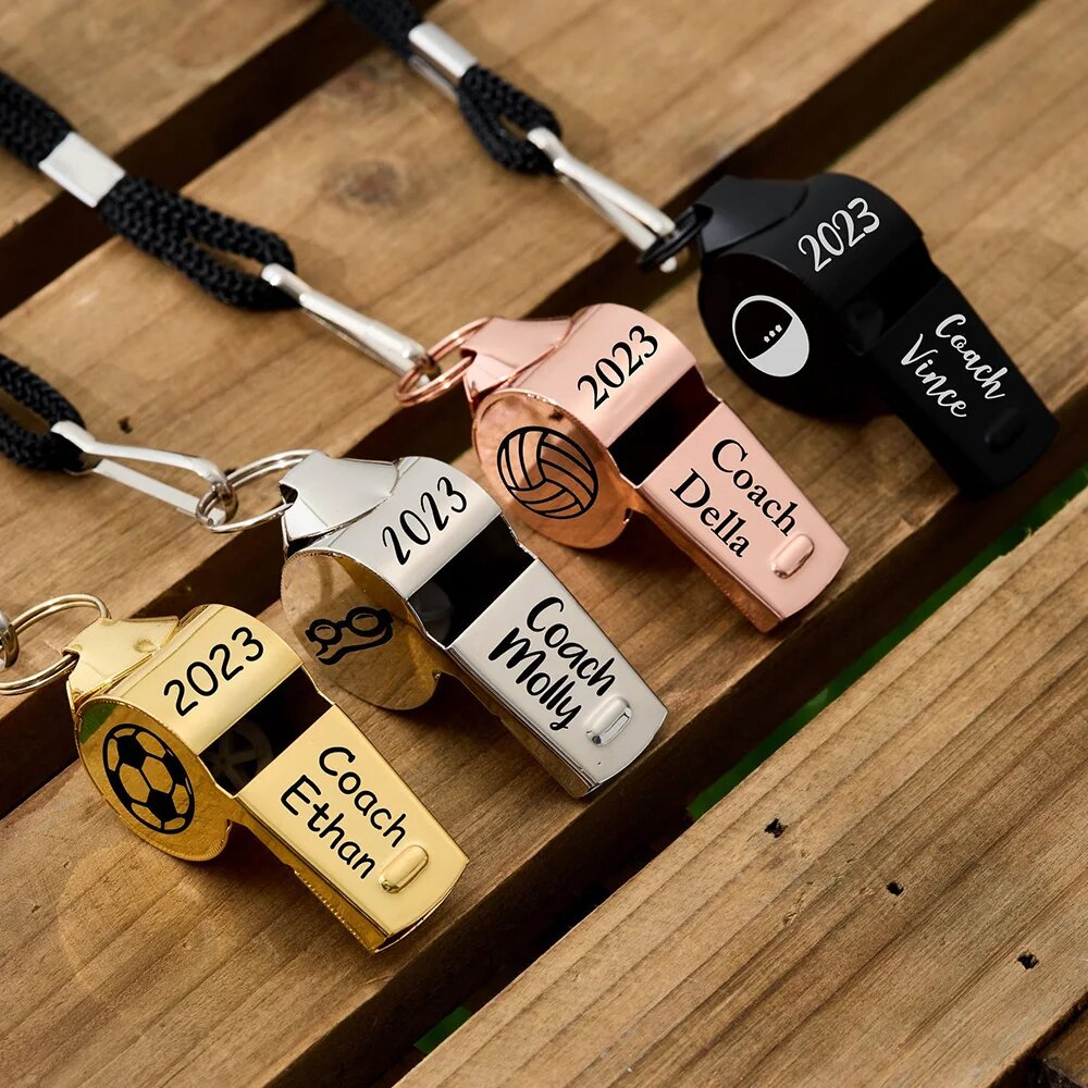 Персонализированный металлический свисток MAN23-1116 Rose Gold Whistle