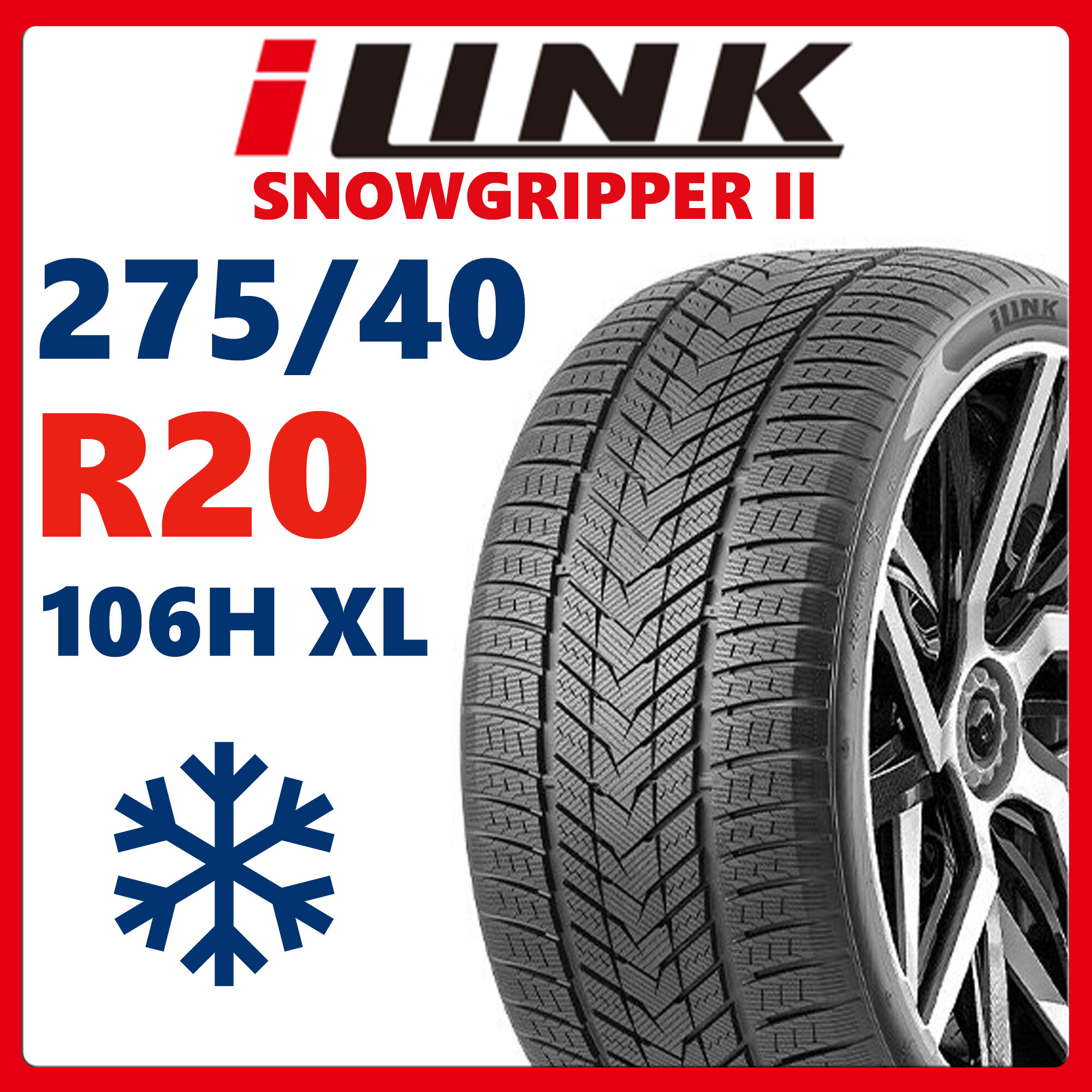 Шины зимние iLink SNOWGRIPPER II 275/40R20 106H XL