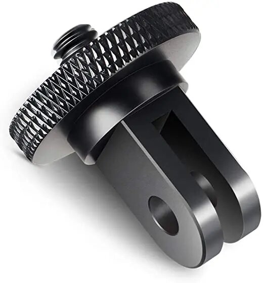 Алюминиевый сплав 1/4 дюйма, мини-адаптер для штатива, крепление для GoPro Hero 12 9 8 7 5 Black Sjcam M10 Xiaomi Yi 4K Eken Go Pro, аксессуар