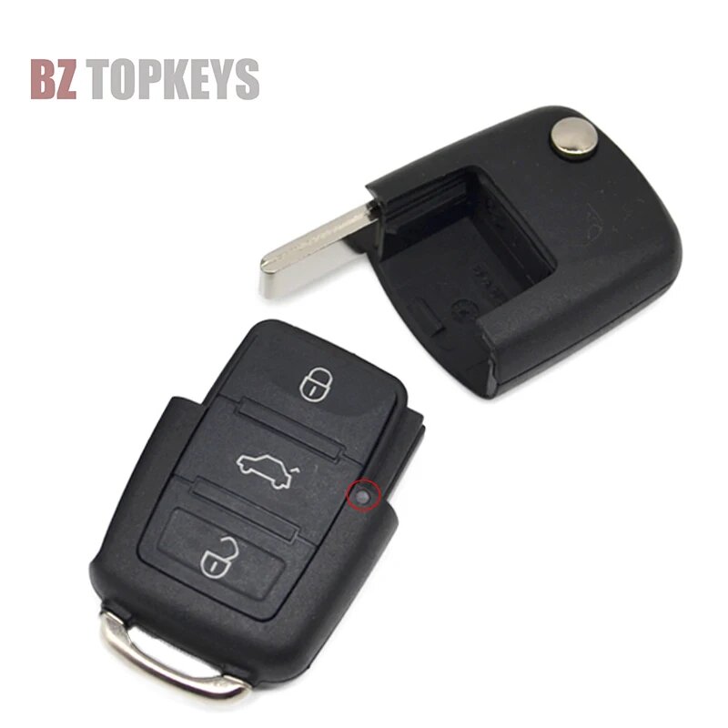 BZTOPKEYS Сменный складной корпус автомобильного ключа с 2/3 кнопками для VW Passat Golf 3button