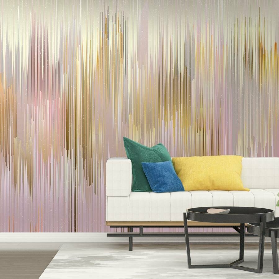 Фотообои Перламутровый дождь 9-1816-S-Холст 270 x 200 см (ВхШ) Бесшовные, флизелиновые, влагостойкие обои