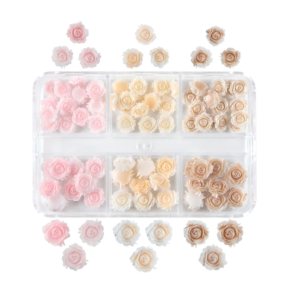 Аксессуары для бижутерии ADORNOS: резные акриловые цветы