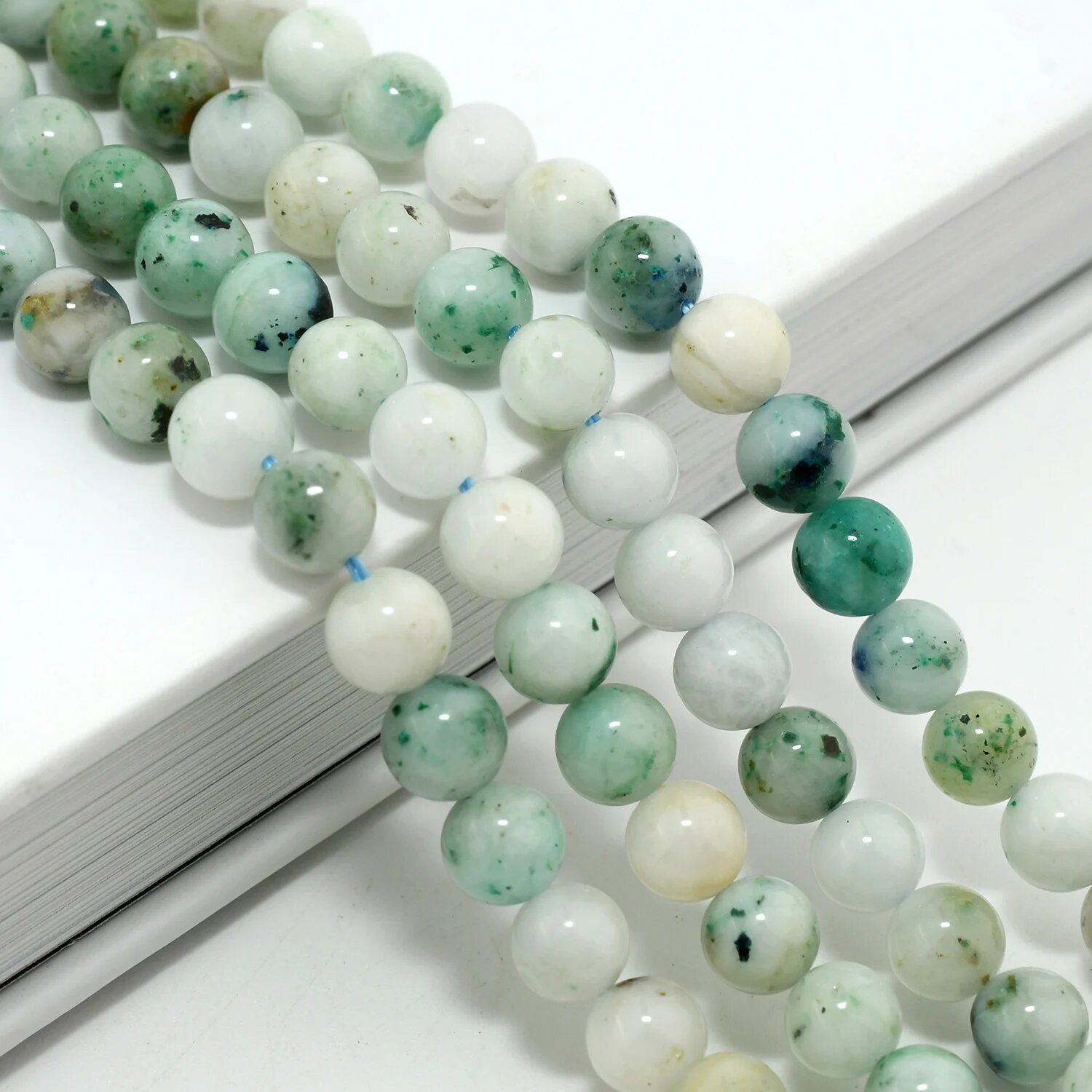 Бусины диоптаз на кварце CHASEREAL 6-6,5/8,5-8,8 мм 8.5mm-8.8mm