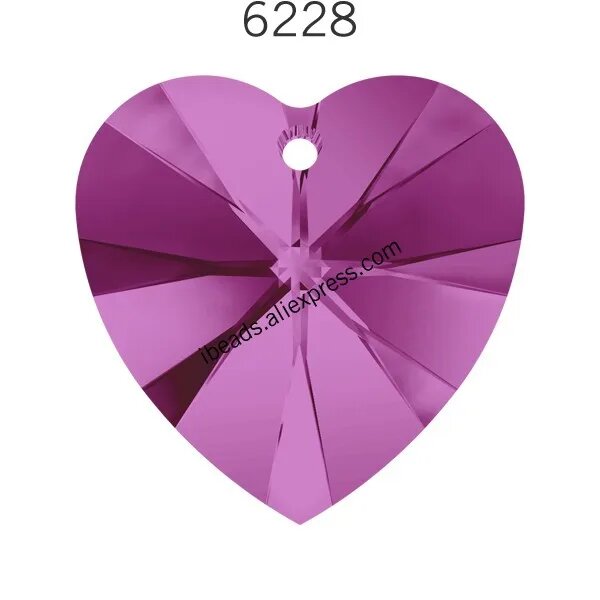 Подвеска Swarovski XILION сердце из хрусталя 10.3x10mm (1 piece), Fuchsia 502