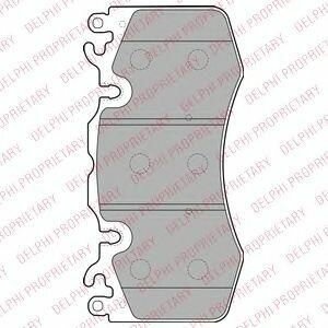 Delphi колодки тормозные lp2187