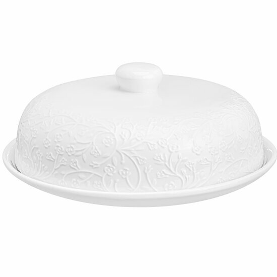 Блинница Elan Gallery "Веточки-цветочки" 23х23х9,5 см (950271 Elan)