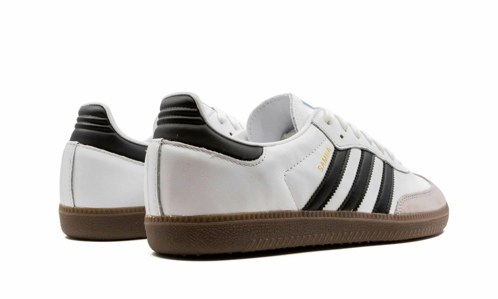Кроссовки adidas Samba OG "Cloud White Core Black", полнота G, размер 35.5 RU, белый, — фото 1
