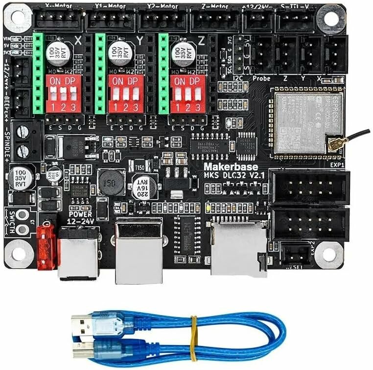 GRBL Shield Laser Control Card MKS DLC32 V2.1 TS35 LCD CNC Upgrade Controller для мини-принтера, гравировального маркировочного станка