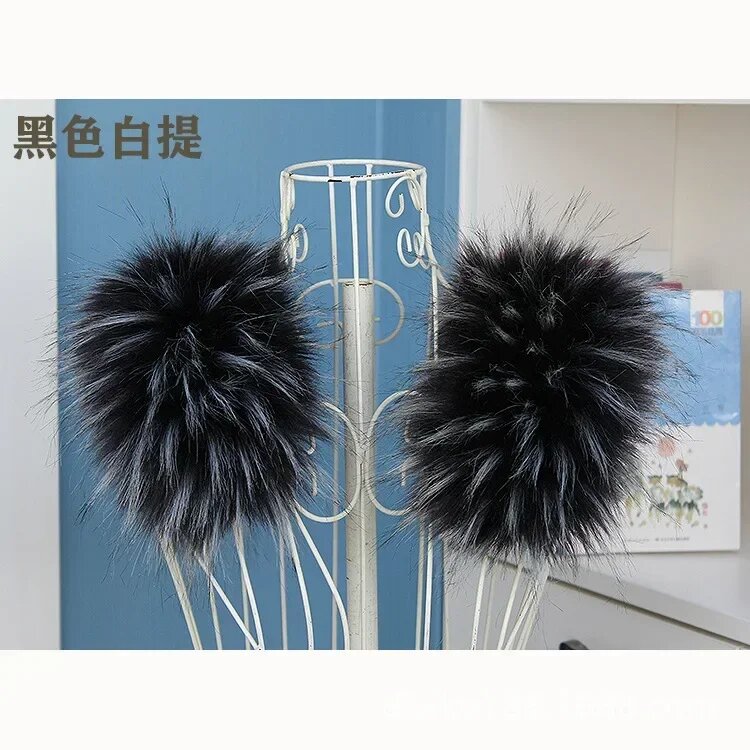 Qearlstar Женщины Faux Мех куртка украшение Мех плечо плечовая полоса 2pcs одежда сумка аксессуары,100,26,5, искусственный мех, полиэстер, полиэстер, черный-белый, SKU00340