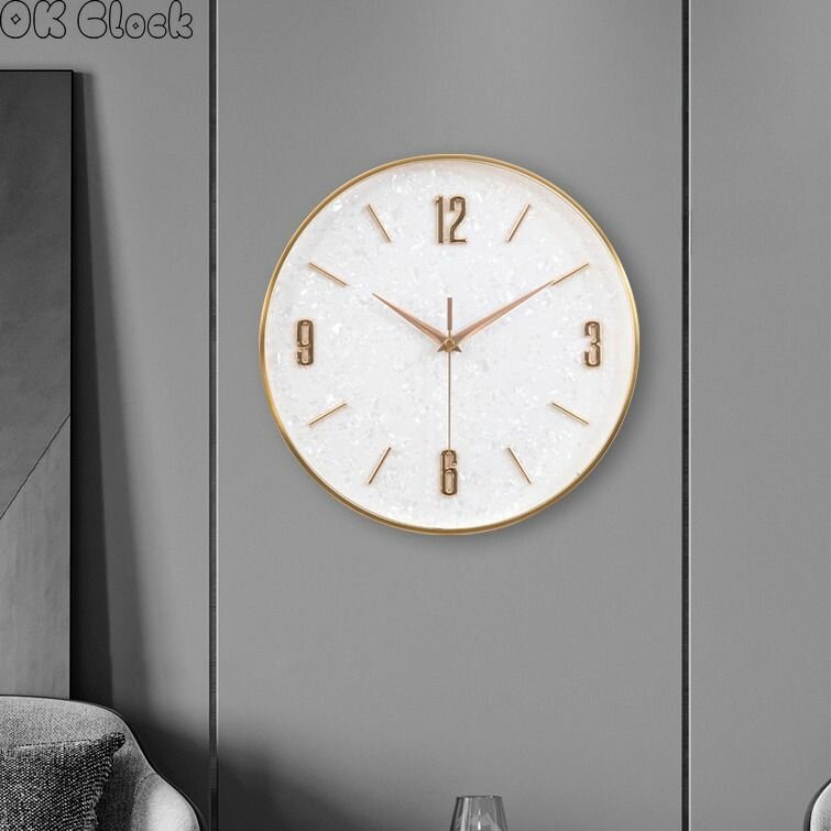 Часы настенные, латунная рама