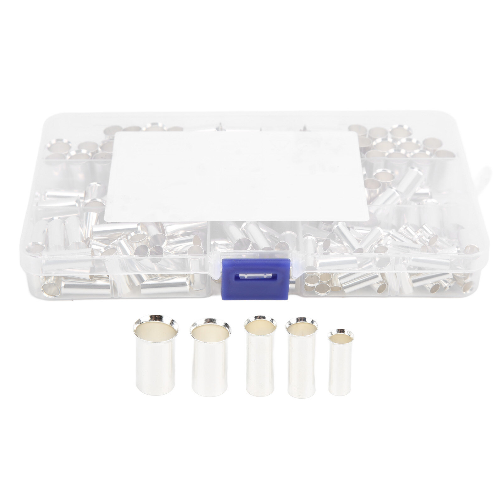 200 шт. наконечников для проводов калибра 2‑8, электрические кабельные клеммы, медные обжимные соединители для автомобильных усилителей и бытовой техники