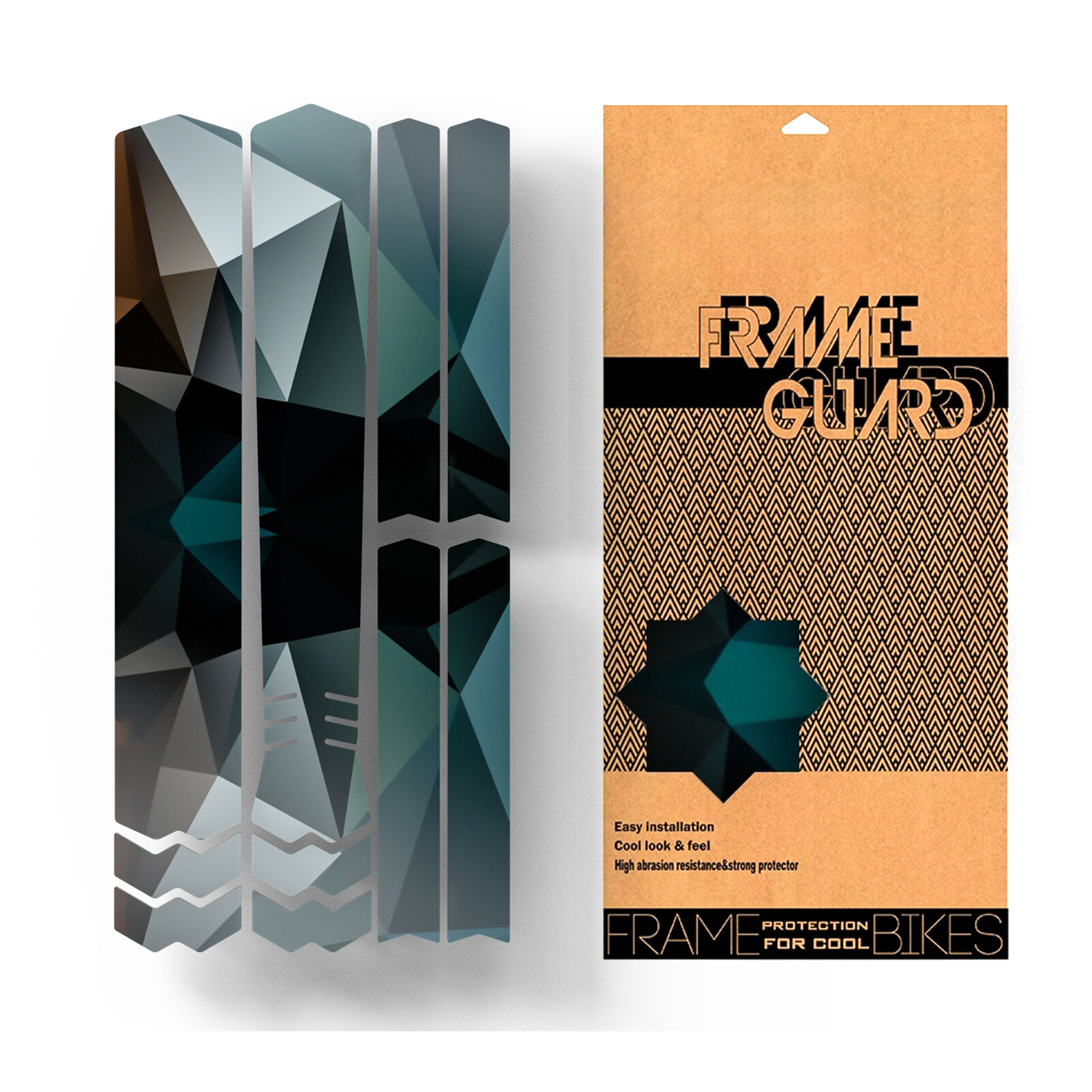 Защитная наклейка на раму велосипеда, противоцарапающие наклейки, водонепроницаемые защитные наклейки для велосипедов, внедорожных и горных велосипедов.