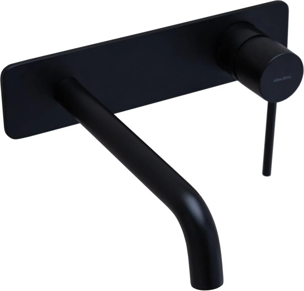 Смеситель для раковины Allen Brau Glority 5.51004-31 встраиваемый, без донного клапана, черный матовый