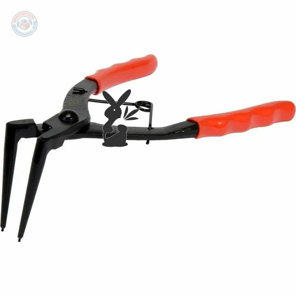 Съёмник внутренних стопорных колец изогнутый для суппортов и труднодоступных узлов автомобиля, эргономичный инструмент для демонтажа стопорных колец, хромованадиевый шплинтовый съёмник с удобными рукоятками