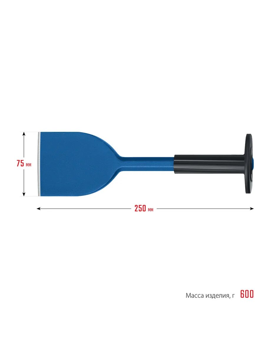 75 х 250 мм, зубило-конопатка с протектором, Профессионал